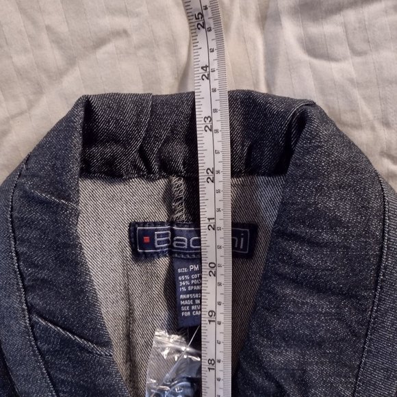 Baccini | Jackets & Coats | Nwt Baccini Stretch Denim Jacket With 34 ...